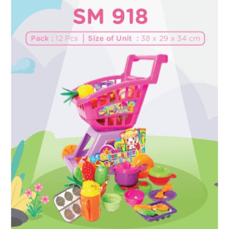 Jual (FREE ONGKIR) TERMURAH !!! MAINAN TROLLEY KITCHEN SET SM 918 ...