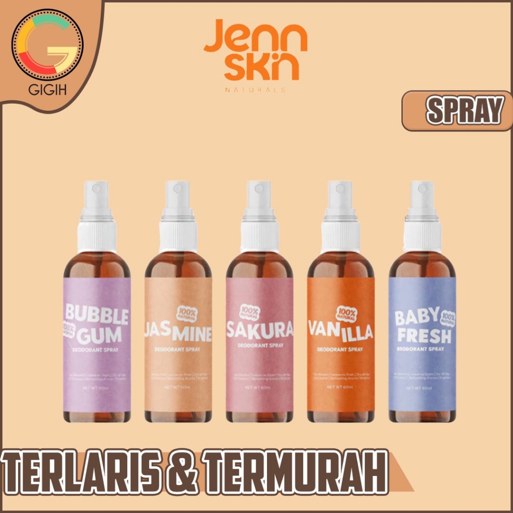 Jual JENNSKIN NATURAL DEODORANT SPRAY BY JENN SKIN BPOM 60ML | Shopee ...