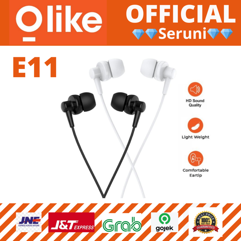 Jual Olike E11 Headset Hansfree Earphone Sound Comfort HD Sound Quality ...