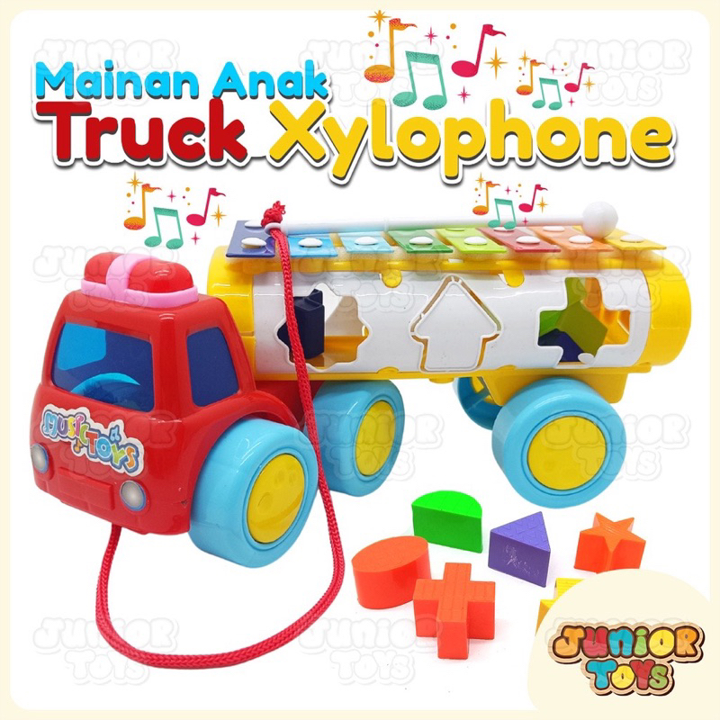 Jual (BISA COD) MAINAN ANAK TRUCK XYLOPHONE / Mainan Anak Mobil Mobilan ...