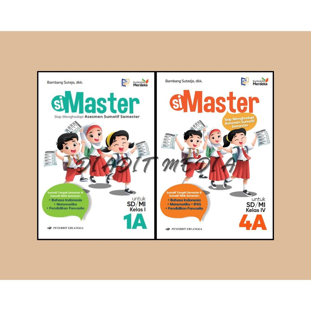 Jual SI MASTER BUKU SOAL KELAS 1 S/D 6 SD/MI KURIKULUM MERDEKA ...