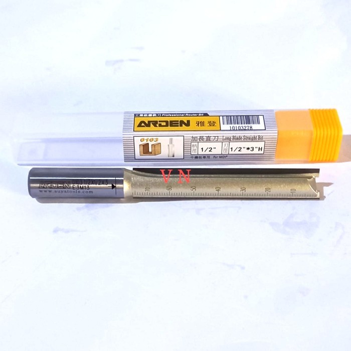 Jual Mata Router/Profil Lurus 12mm x 76mm As 1/2 ( 1/2x1/2x3 ) Straight ...