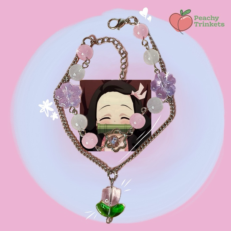 Jual [Kimetsu no Yaiba Series] Nezuko Kamado Inspired Bracelet ...