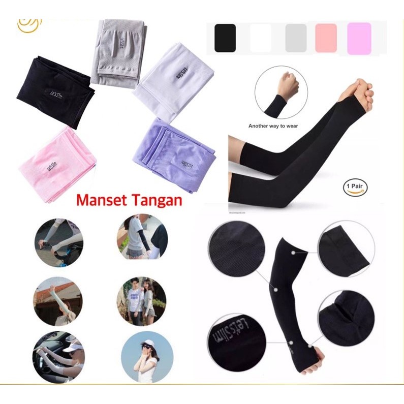 Jual Manset Tangan Outdoor Handsock Polos Berkualitas UV Tangan Sepeda ...