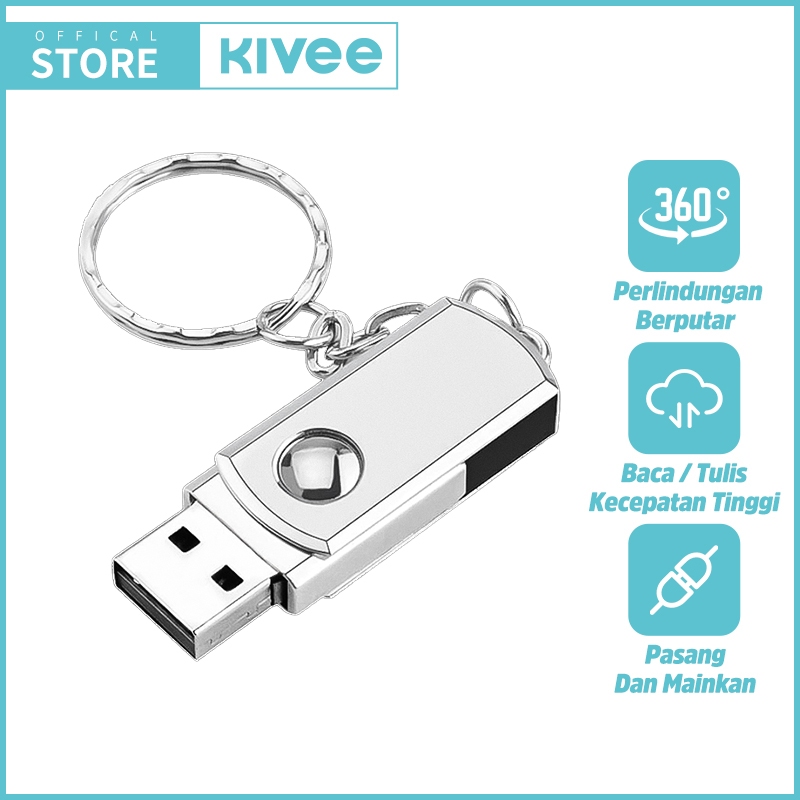 Jual KIVEE Flashdisk 32G Portabel Mini USB 3.0 Logam - Garansi Resmi 1 ...