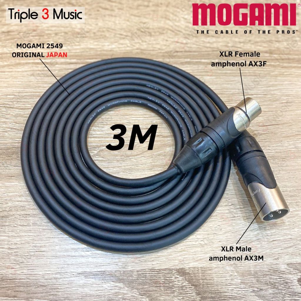 Jual MOGAMI 2549 ORIGINAL JAPAN Kabel mic microphone XLR male to XLR ...