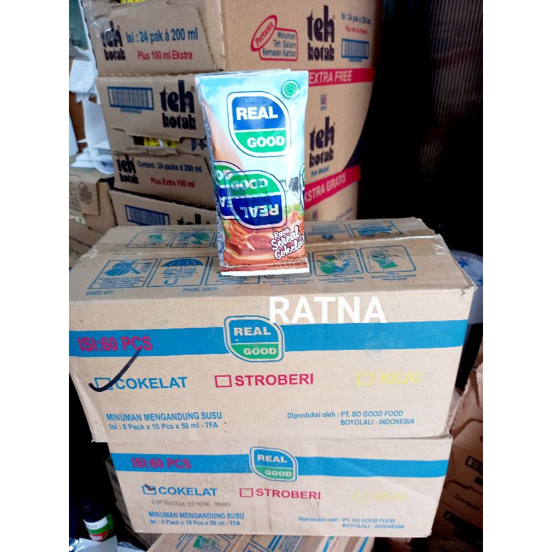 Jual SUSU BANTAL UHT REAL GOOD COKELAT 50ml ( 1 Dus isi 60 Pcs ...