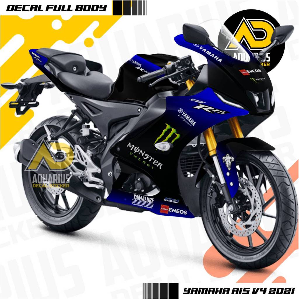 Jual Decal Fullbody R15 V4 2021 / Sticker Variasi Yamaha R15 V4 Full ...