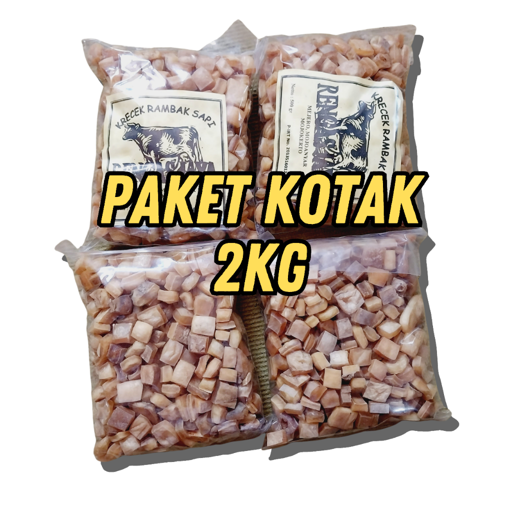 Jual 2kg Paket Usaha Kerupuk Kulit Sapi Mentah Murah Produsen Krecek ...