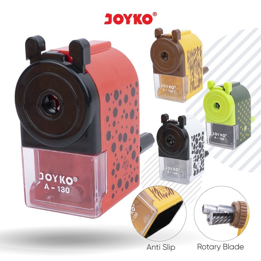 Jual Sharpener Serutan / Gerotan Pensil Meja Putar Joyko A-130 Savanna ...