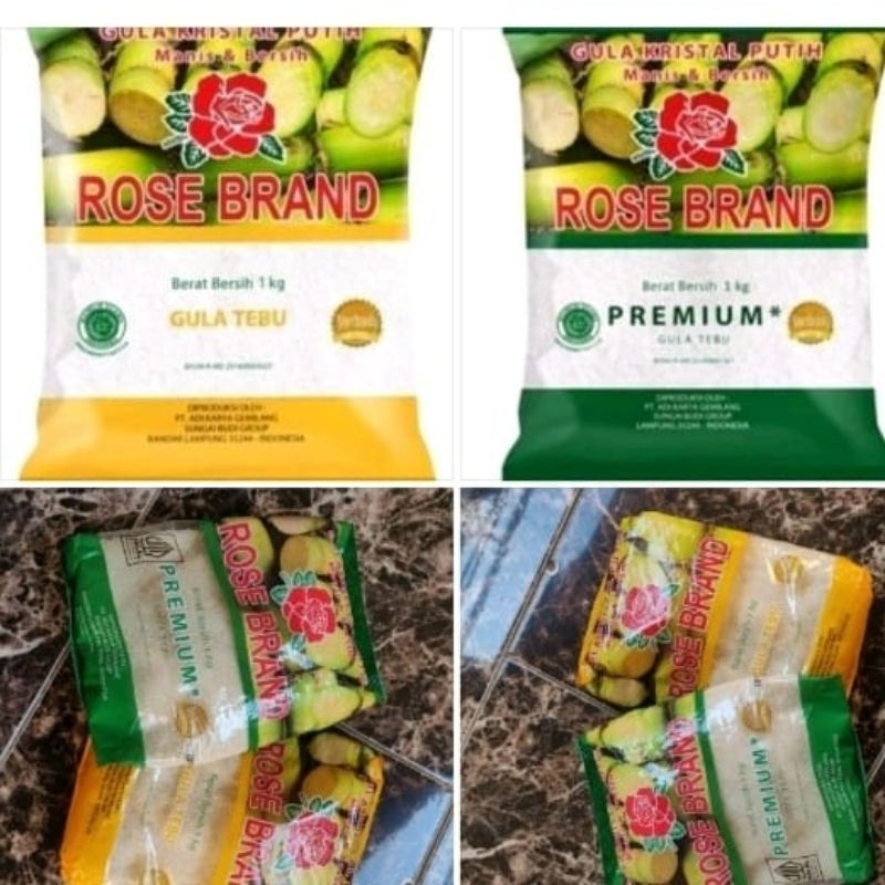 Jual gula rosebrand 1kg ijo/kuning random PROMO 1KG | Shopee Indonesia