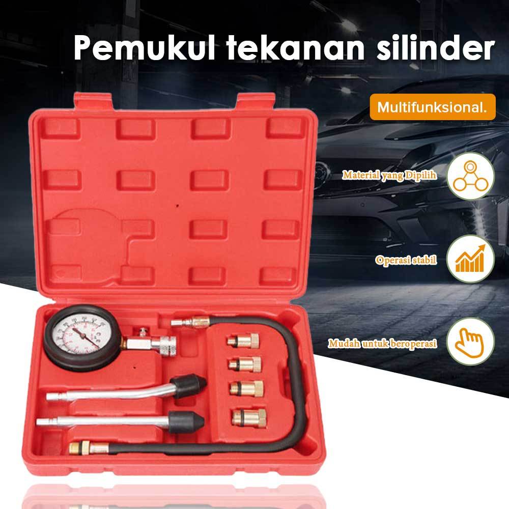 Jual 8Pcs / Set Tester Kompresi Silinder Mesin Mobil Alat Pengukur ...