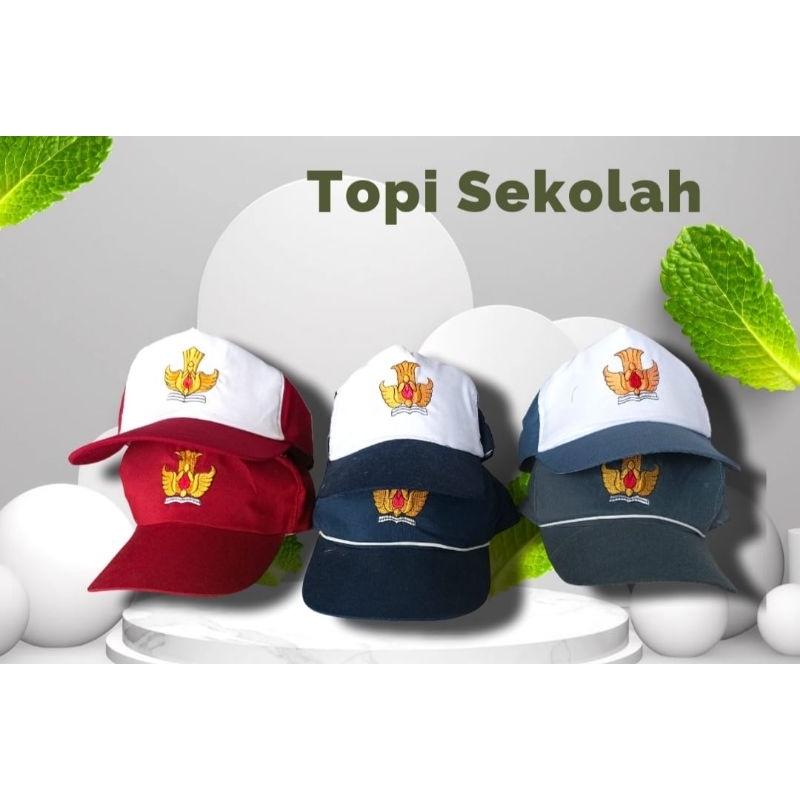Jual Topi Sekolah SD SMP SMA Bordir Perekat | Shopee Indonesia
