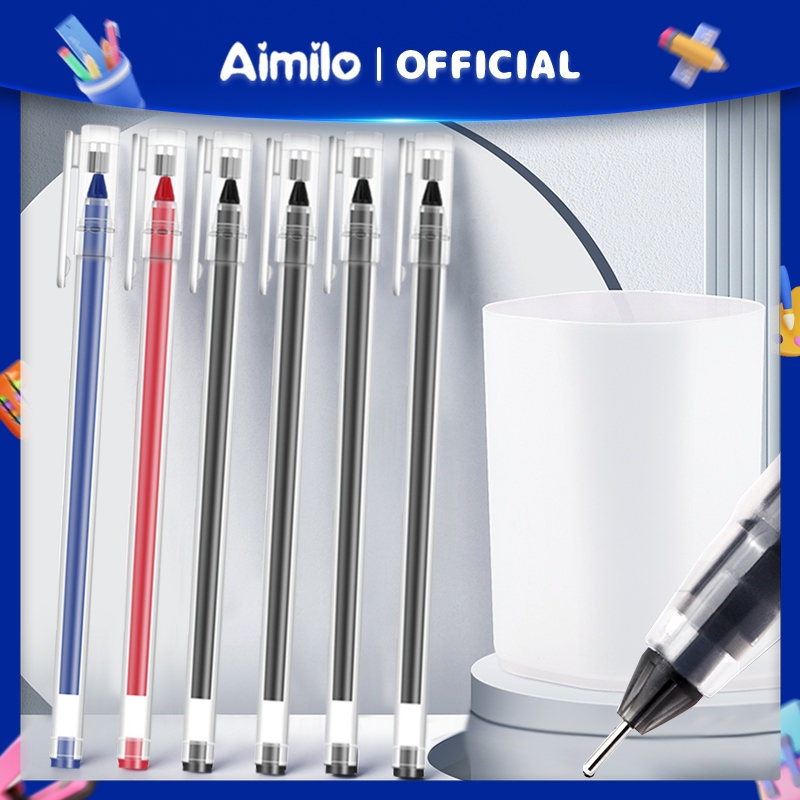 Jual [READY] Aimilo Gel Pen Pulpen Gel 3 Warna 0.5mm 1 PCS | Shopee ...