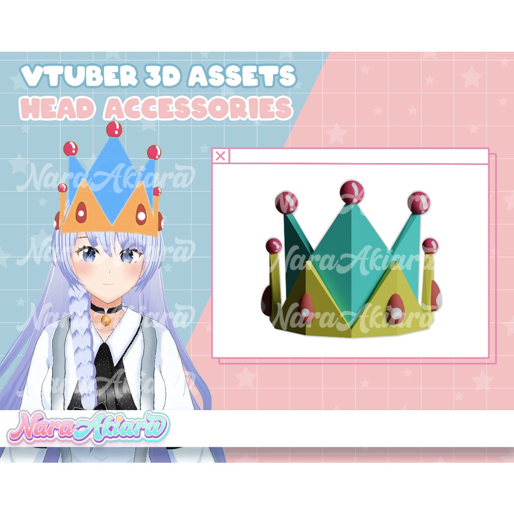 Jual Tampil Beda di Dunia Virtual dengan Aksesoris Kepala 3D Vroid ...