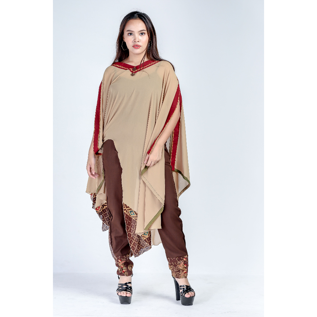 Jual Blus Sifon Mix Batik Karamunting | Shopee Indonesia