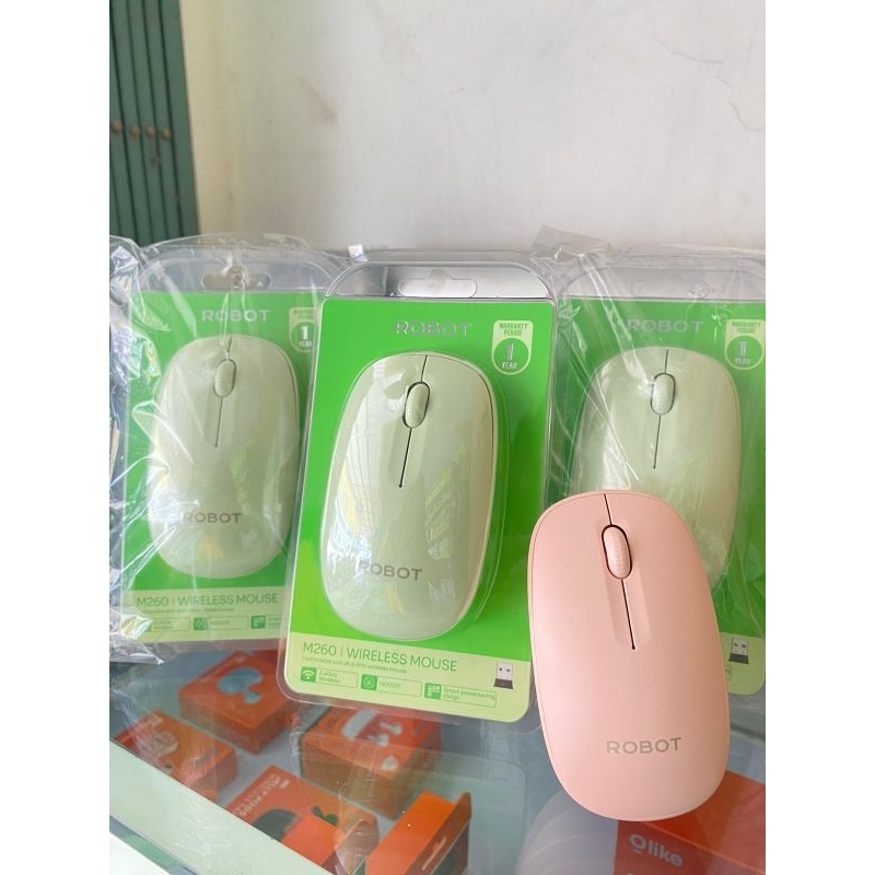 Jual Robot Mouse Wireless M260 1600DPI 2.4G Include Battery | Shopee ...