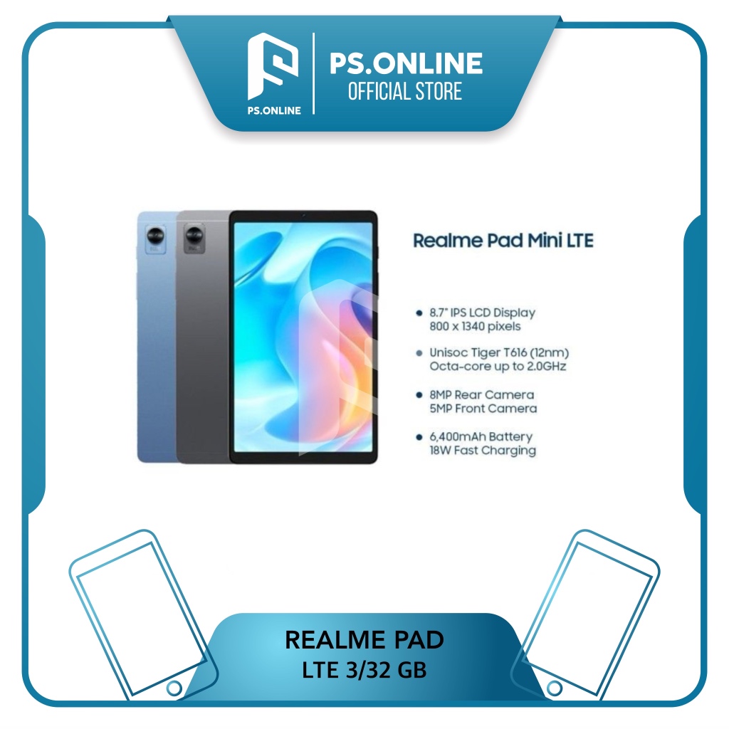 Jual Realme Pad Mini LTE 3/32 GB Garansi Resmi | Shopee Indonesia