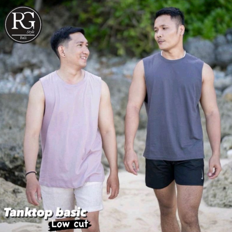 Jual RG STYLE BALI | TANKTOP LOW CUT | tanktop pria | singlet cowok ...