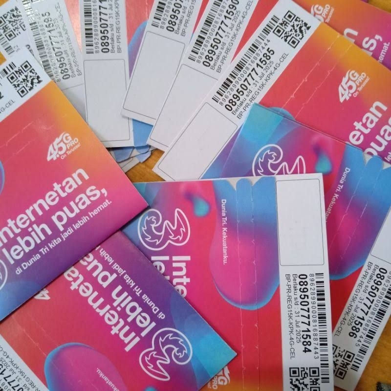 Jual kartu Perdana 3 Three & Tsel | Shopee Indonesia