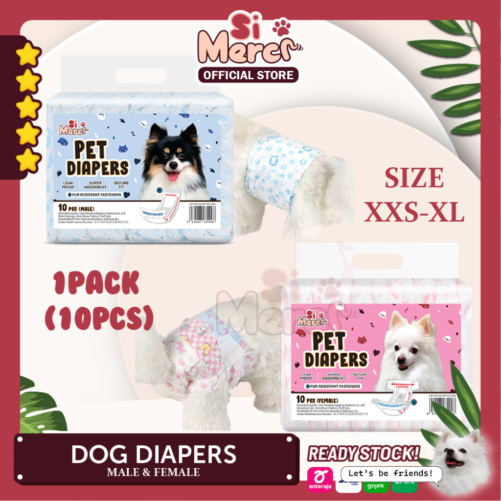 Jual Popok Anjing Jantan Betina Dog Female Male Diapers Anti Marking ...