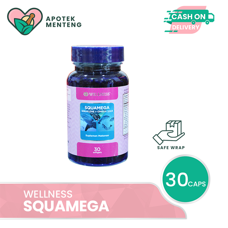 Jual Wellness Squamega Isi 30 Kapsul - Suplemen Squalene dan Omega 3, 6 ...
