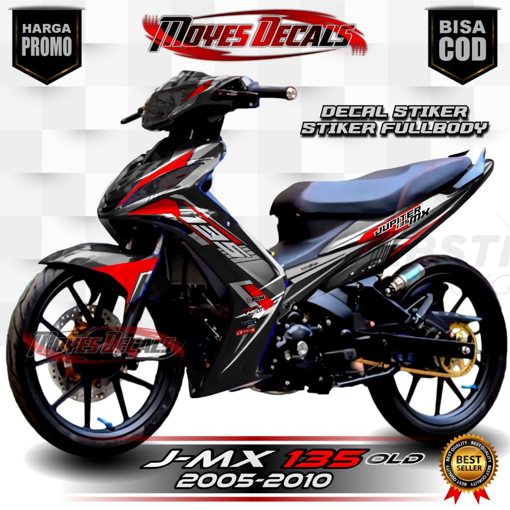 Jual Stiker Fullbody Jupiter Mx 135 OLD / Decal variasi Jupiter Mx 135 ...