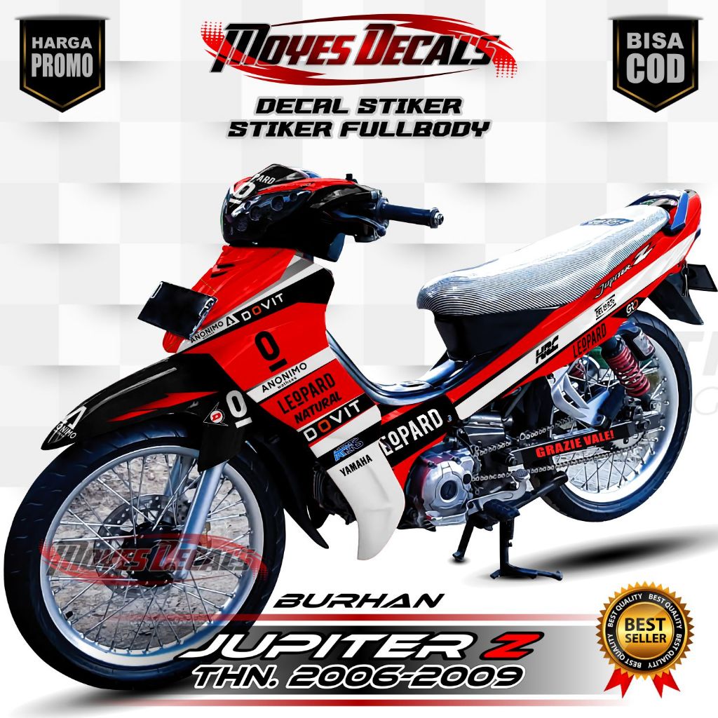 Jual Stiker Jupiter Z Fullbody Motif Leopard / Decal Stiker Jupiter Z ...