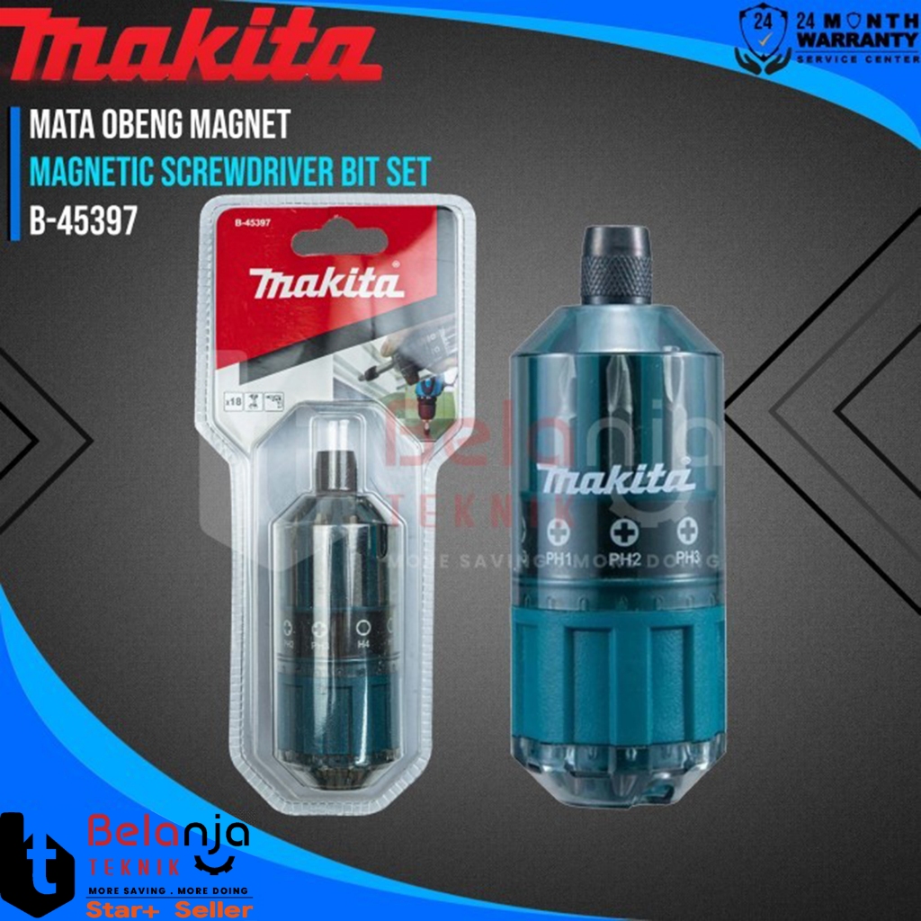 Jual Makita Magnetic Screwdriver Bit Set 18 Pcs Mata Obeng Magnet B ...