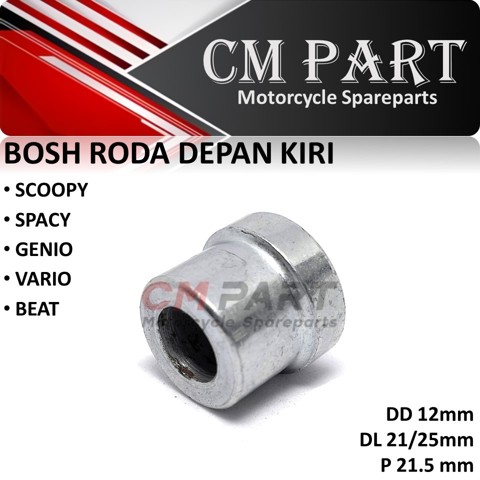 Jual Bosh Bos Roda Depan Vario Beat Spacy Scoopy Genio (KIRI) | Shopee ...