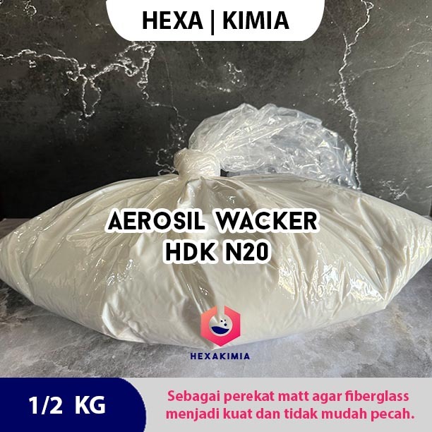 Jual Aerosil HDK Wacker / Aerosil Fiberglass / Pengental Resin 1/2 Kg ...