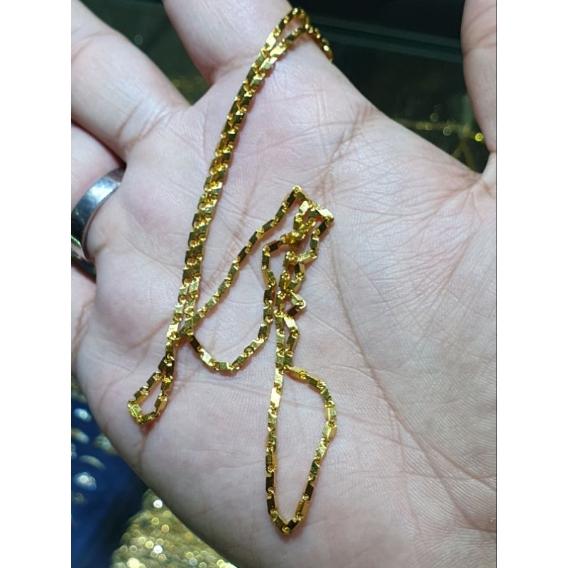 Jual kalung emas 24k balok padi | Shopee Indonesia