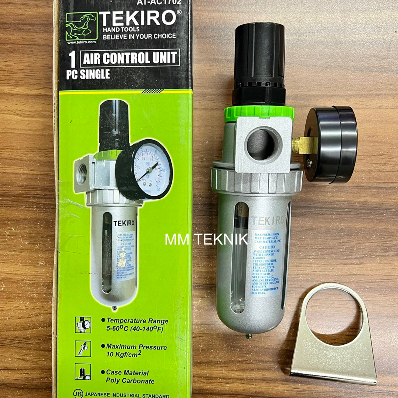 Jual Air Control SINGLE Tekiro Unit Filter Angin Kompressor 1 Tabung ...
