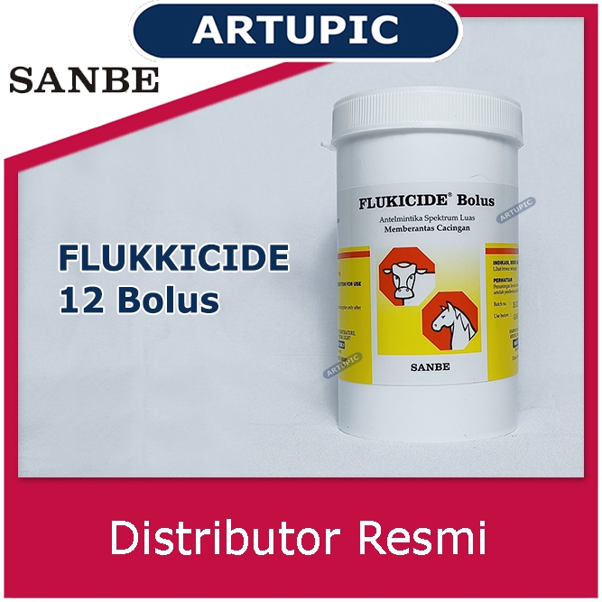 Jual Flukicide Bolus isi 12 Bolus Obat Cacing Spetrum Luas Sanbe ...
