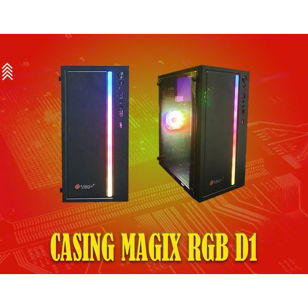 Jual CASING Gaming Magix Model D1-500 Plus PSU 500 Watt | Shopee Indonesia
