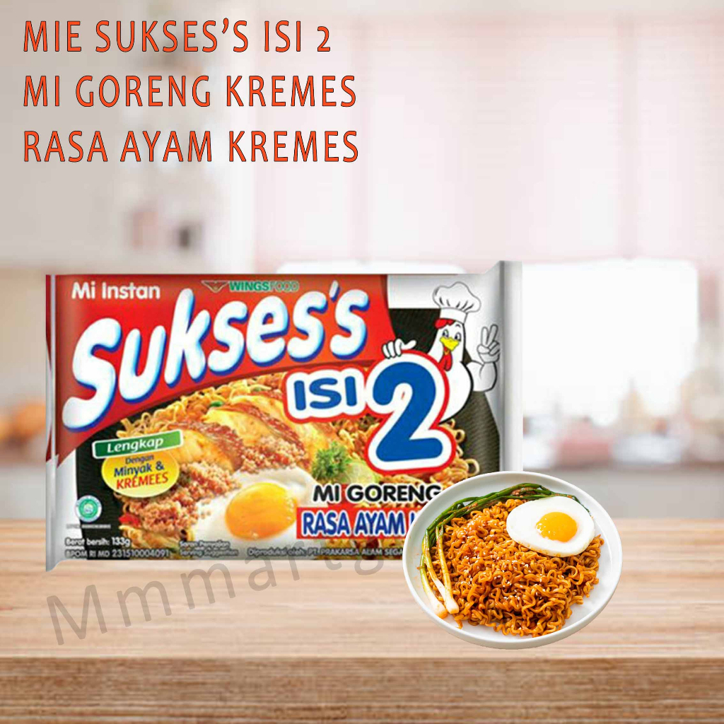 Jual Mie sukses isi 2 / Mie Instan Goreng / Mi Rasa Ayam Keremes ...