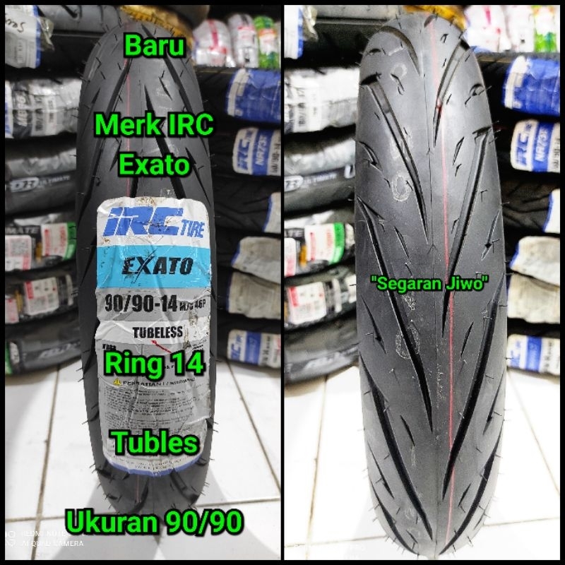 Jual Ban tubles motor matic ring 14 ukuran 90/90 merk IRC exato ban ...