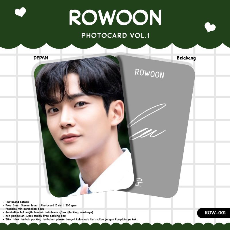 Jual PHOTOCARD ROWOON 2 SISI LAMINASI/DESTINED WITH YOU | Shopee Indonesia