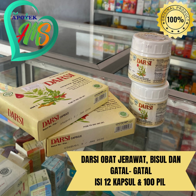 Jual DARSI ANTI JERAWAT, BISUL DAN GATAL GATAL | Kemasan Kapsul Isi 12 ...