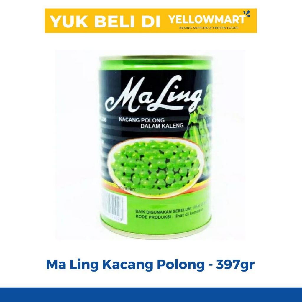 Jual MALING KACANG POLONG 397GR - Makanan Kaleng Kacang Polong Kemasan ...