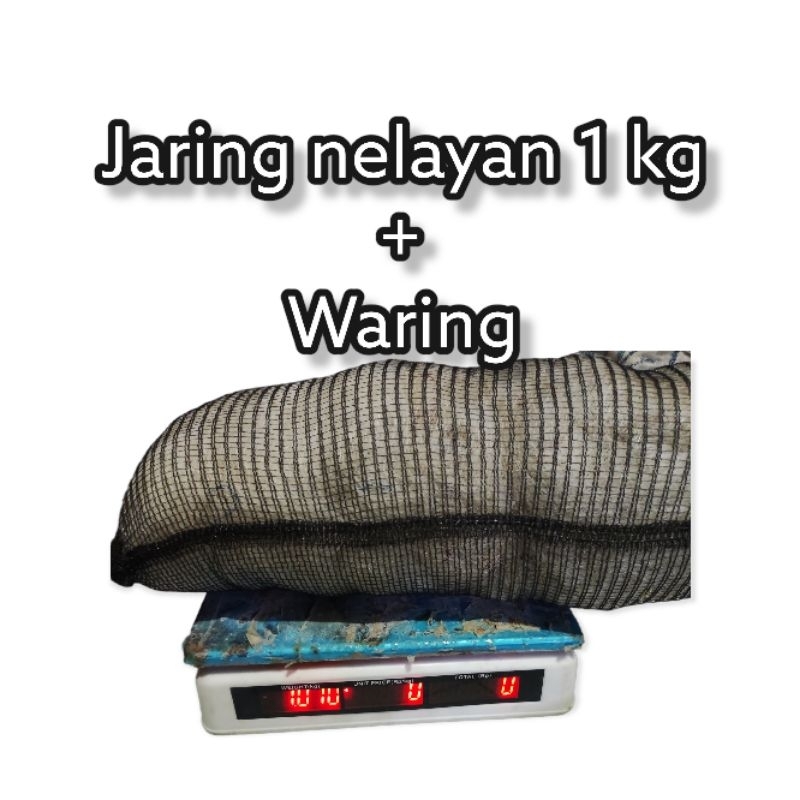 Jual Jaring nelayan 1kg plus waring / jaring nelayan / jaring nelayan ...