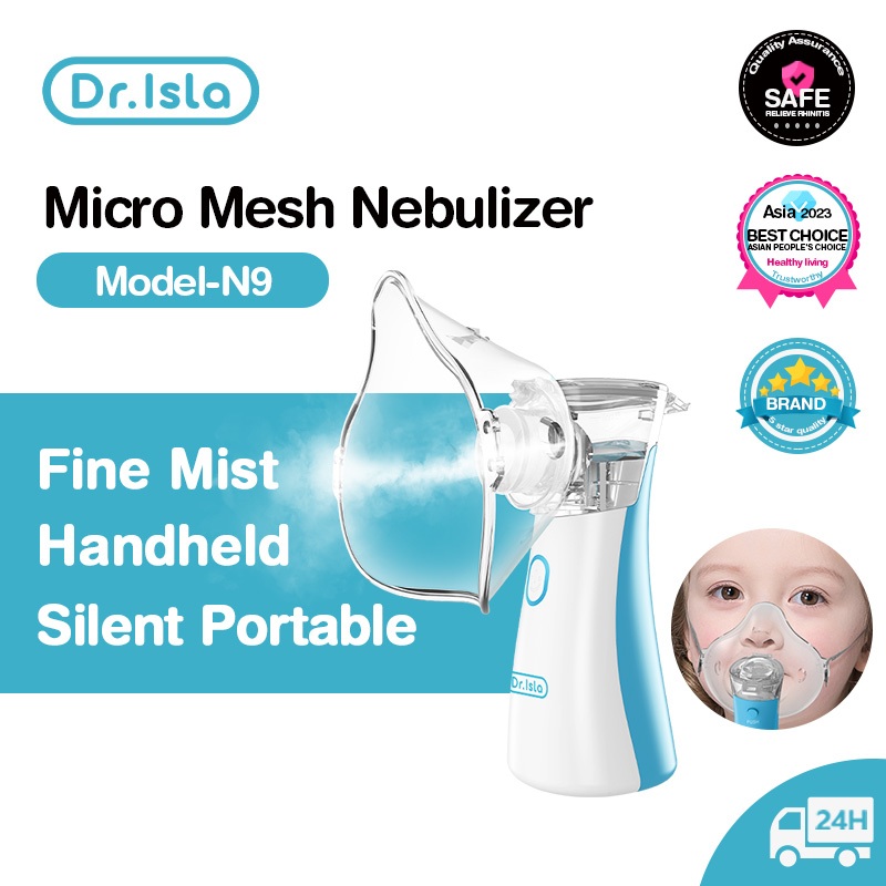 Jual Dr.isla Nebulizer Portable Mesh 4 Jenis Masker Filter Sesuai ...