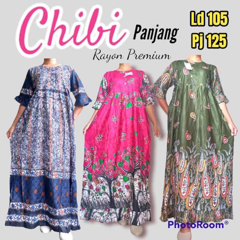 Jual DASTER CHIBI PANJANG BATIK LUNA MIX MOTIF | Shopee Indonesia