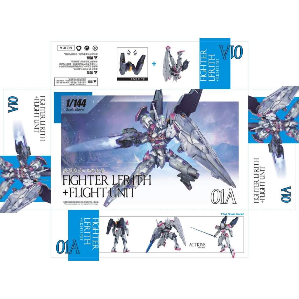 Jual HG 1/144 LFRITH + FLIGHT UNIT DABAN MODEL MODEL KIT | Shopee Indonesia