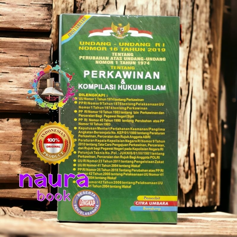 Jual undang undang RI nomor 1 tahun 1974 tentang perkawinan dan kompilasi hukum islam | Shopee ...