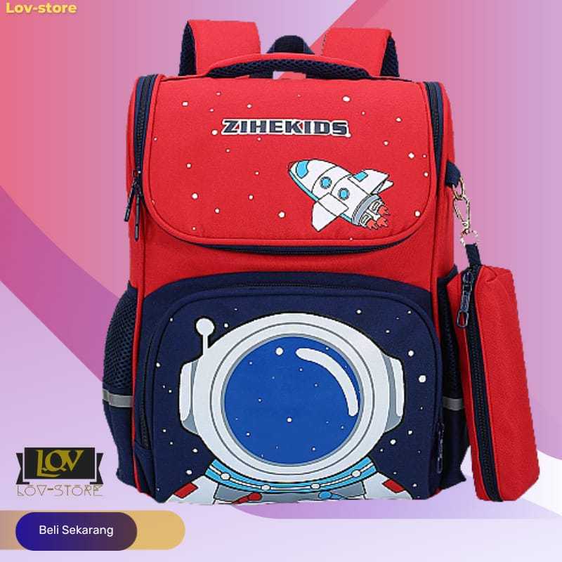 Jual Tas Sekolah Tas Ransel Anak Anti Air Tas Astronot Angkasa Tas Karakter TF7543 TF7810 TF7633 ...