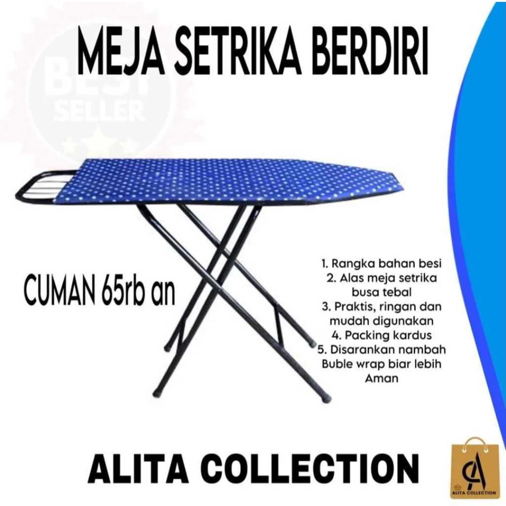 Jual Meja setrikaan lipat berdiri / meja gosokan setrika baju | Shopee ...