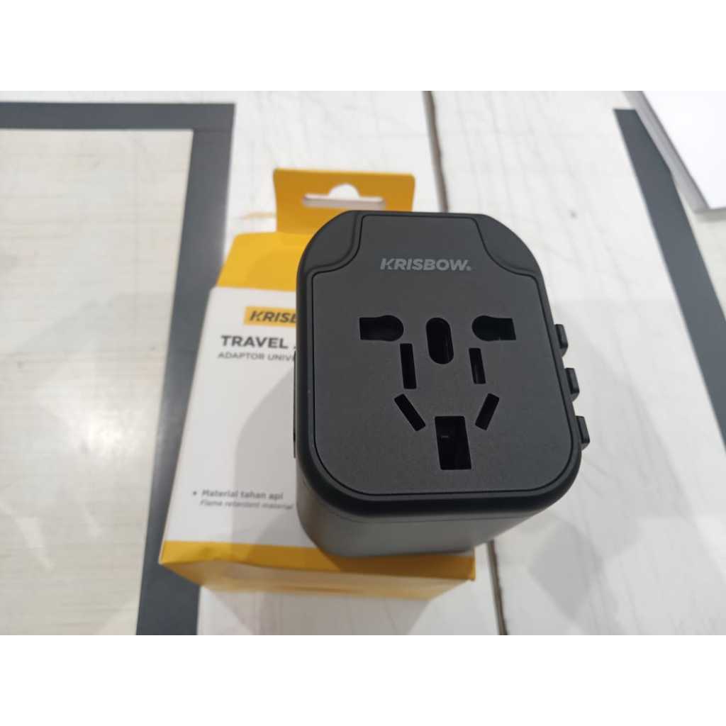 Jual Krisbow Steker Travel Adaptor Usb-a | Shopee Indonesia