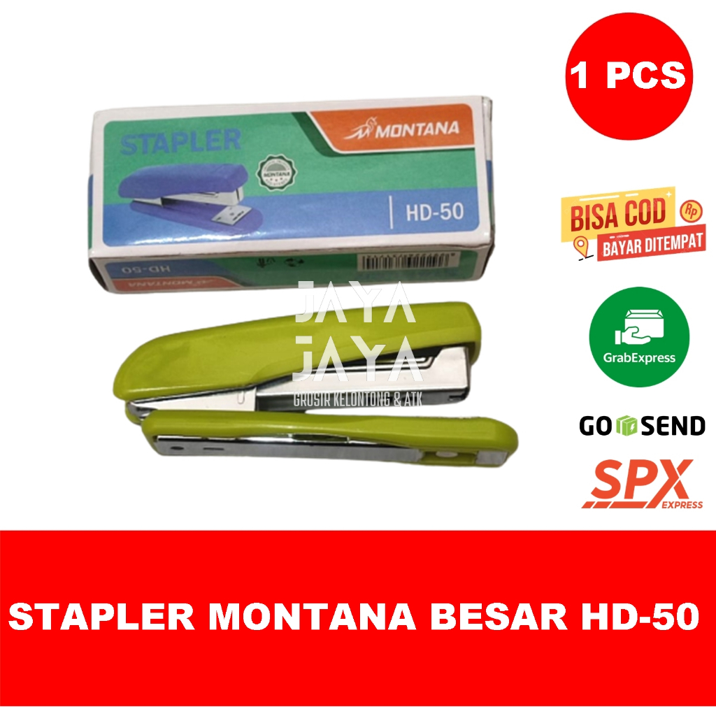 Jual STAPLER STEPLER STEPLES MONTANA Besar / Kecil HD-50 HD-10 Terbaik ...