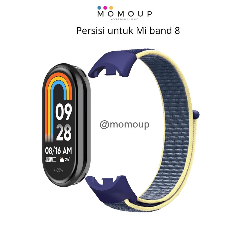 Jual Strap Xiaomi Mi Band 10 / Mi Band 9 Nylon Strap Mi Band 8 Nylon Tali Jam Xiaomi Mi Band 8 ...